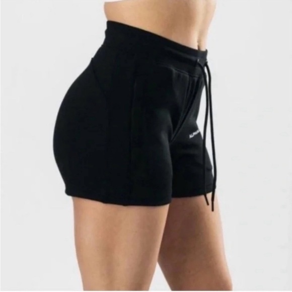 Alphalete | Shorts | Alphalete Essential Core Black Shorts With White ...
